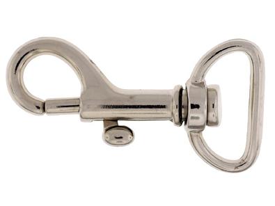 Item # 569 Z 3/4, Small Swivel Eye Bolt Snap, Nickel Plated Diecast ...